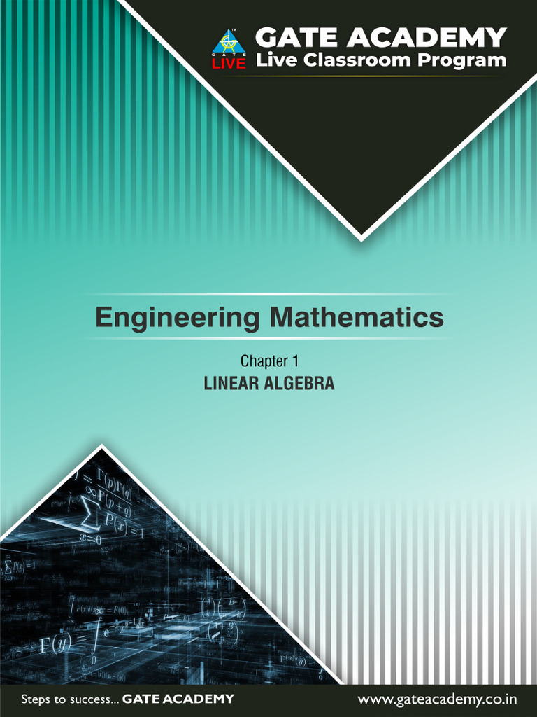 CH - 1 Linear Algebra | PDF | Eigenvalues And Eigenvectors | Matrix ... CH - 1 Linear Algebra | PDF | Eigenvalues And Eigenvectors | Matrix ...