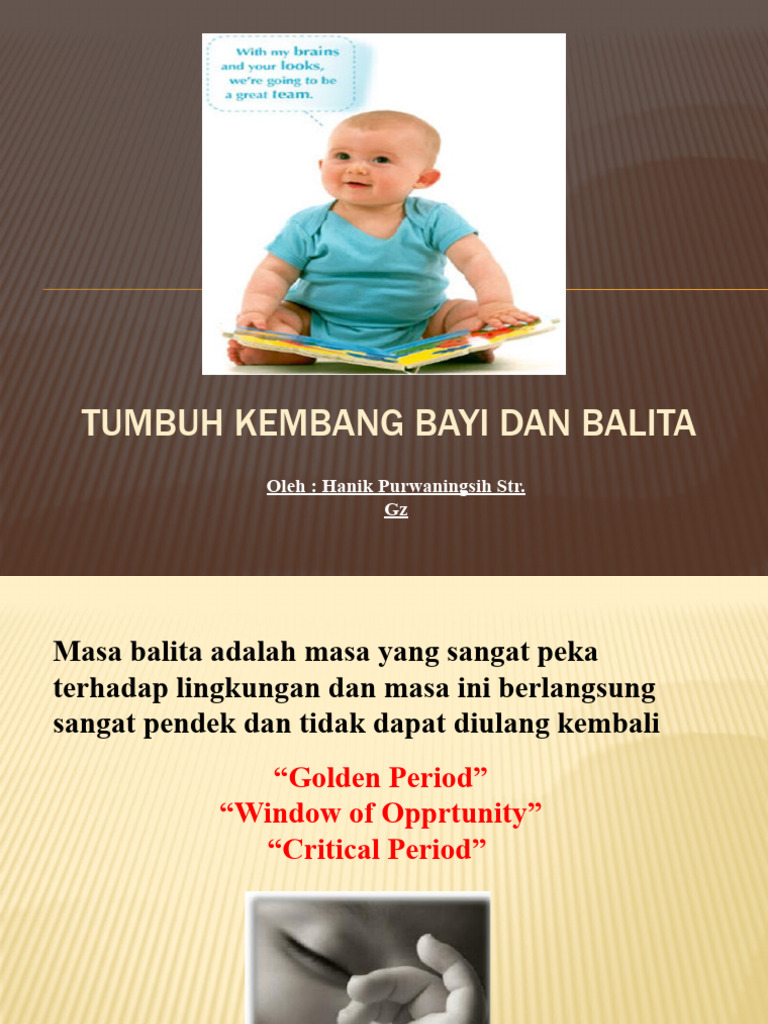 Tumbuh Kembang Bayi Dan Balita | PDF