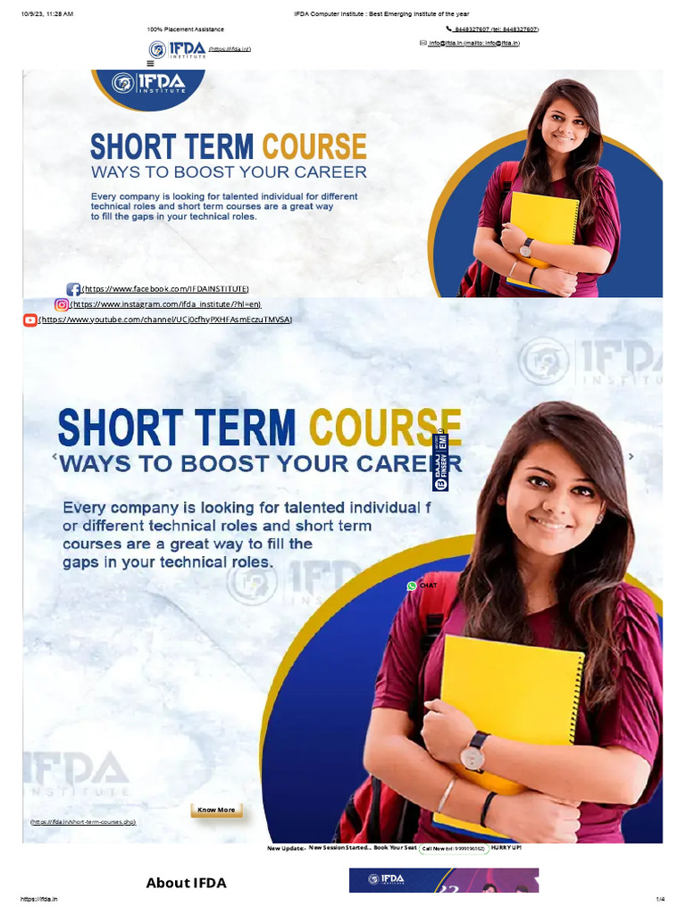 IFDA Computer Institute - Best Emerging Institute of The Year | PDF ...