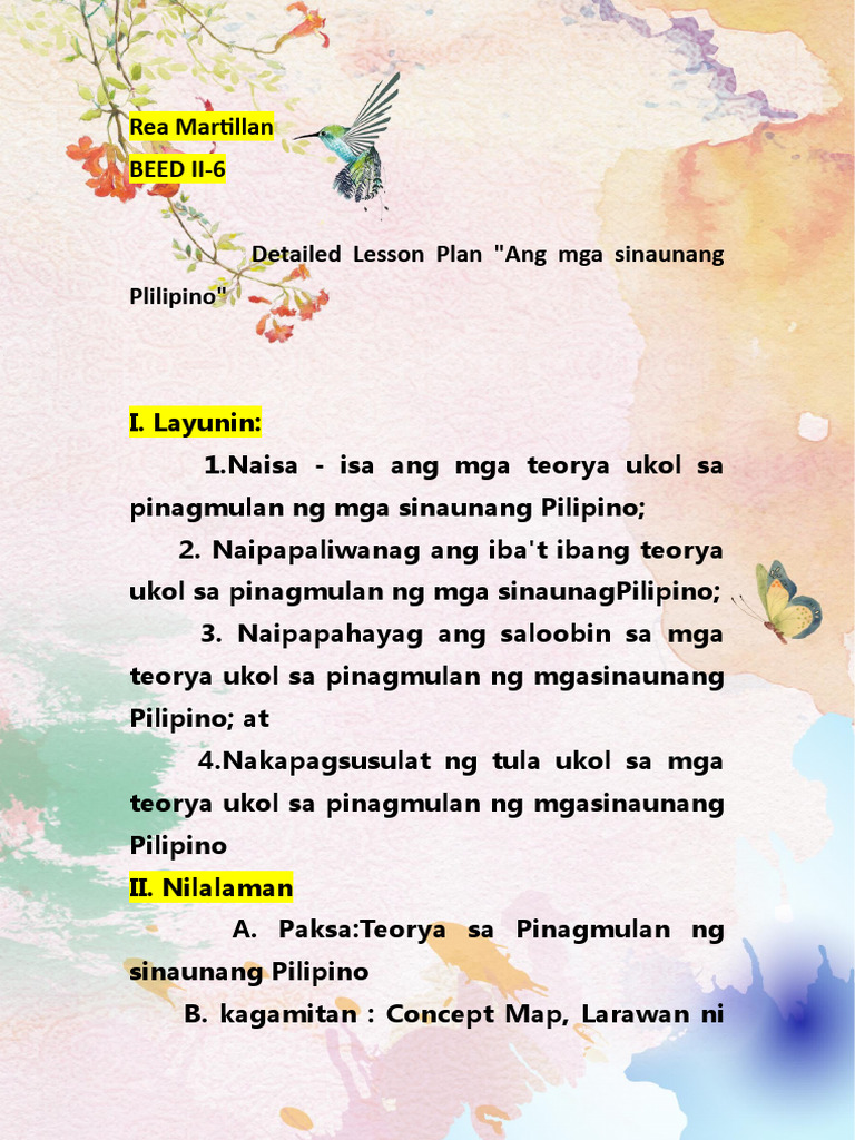 LESSON PLAN-WPS Office | PDF