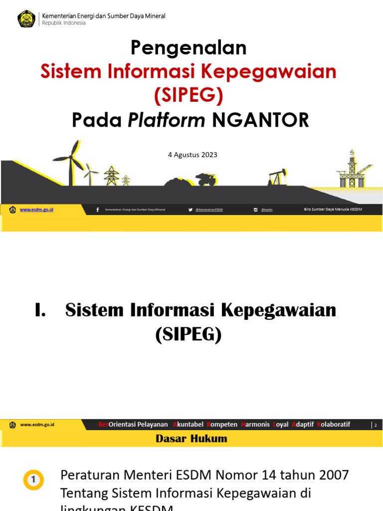 Materi Pengenalan SIPEG Kepada PPPK 2023 - 20230804 | PDF