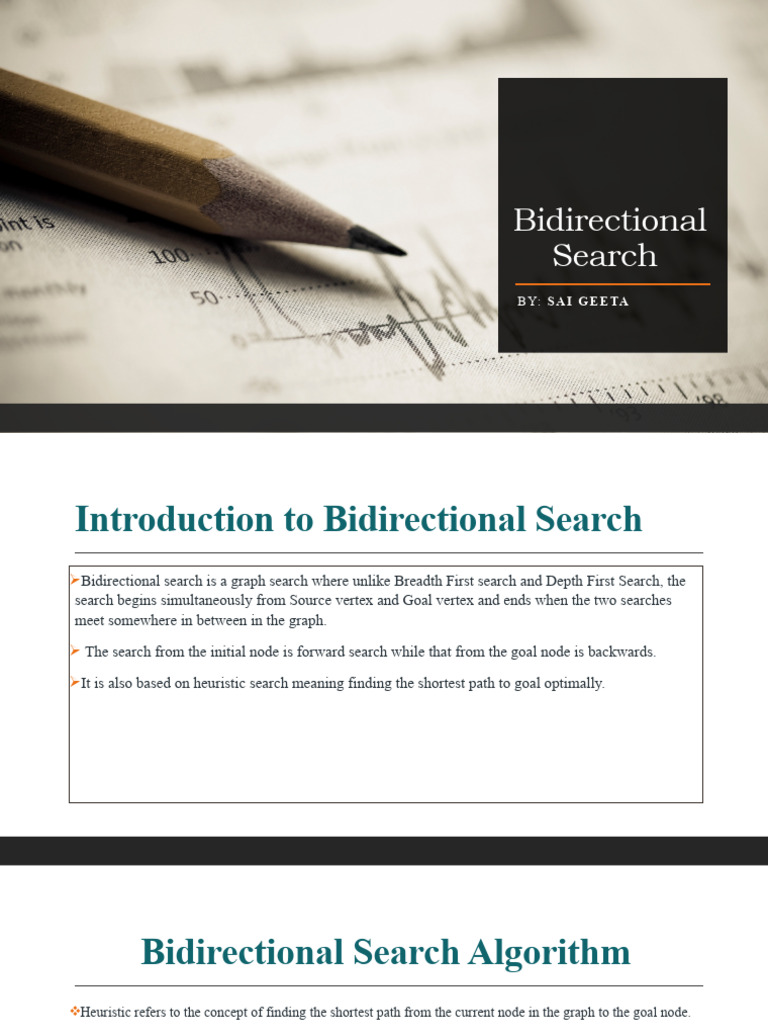Overview of Bidirectional Search Algorithm | PDF | Technology & Engineering