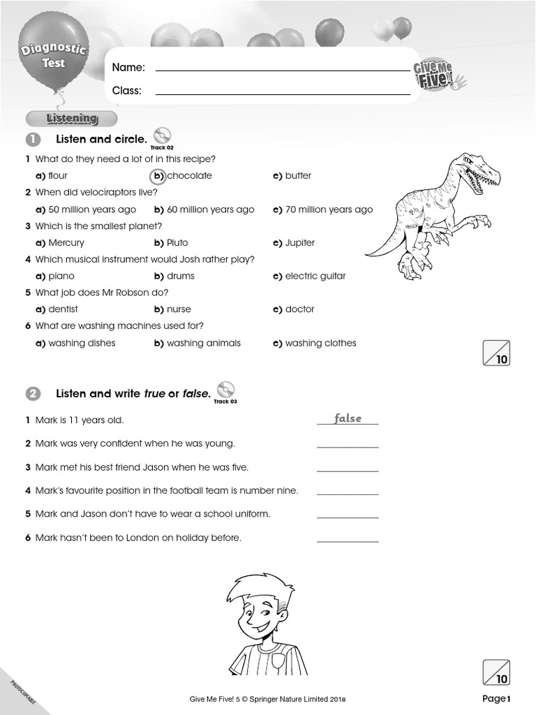 GMF L5 Diagnostic Test | PDF