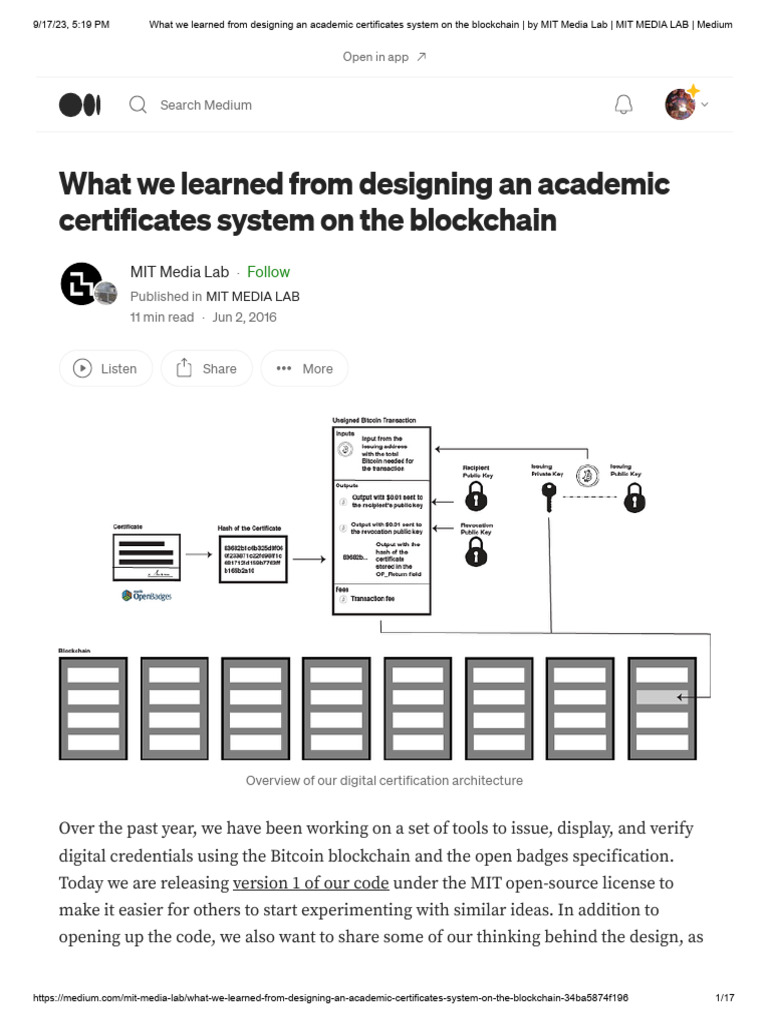 What We Learned From Designing An Academic Certificates System On The ...