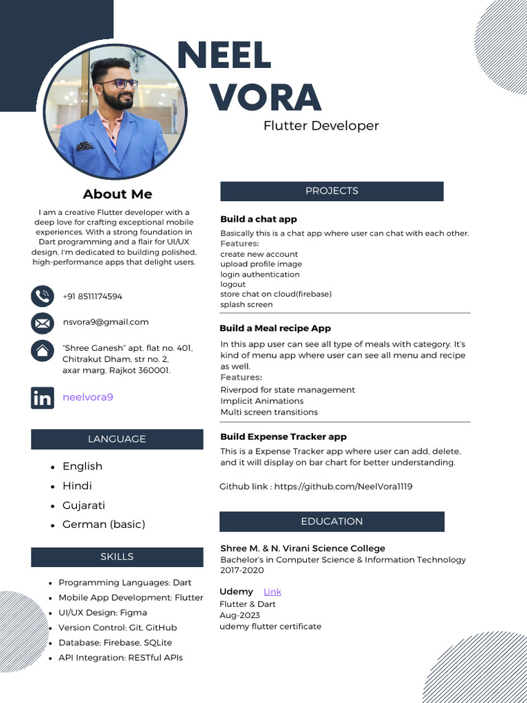 Neel Vora CV | PDF