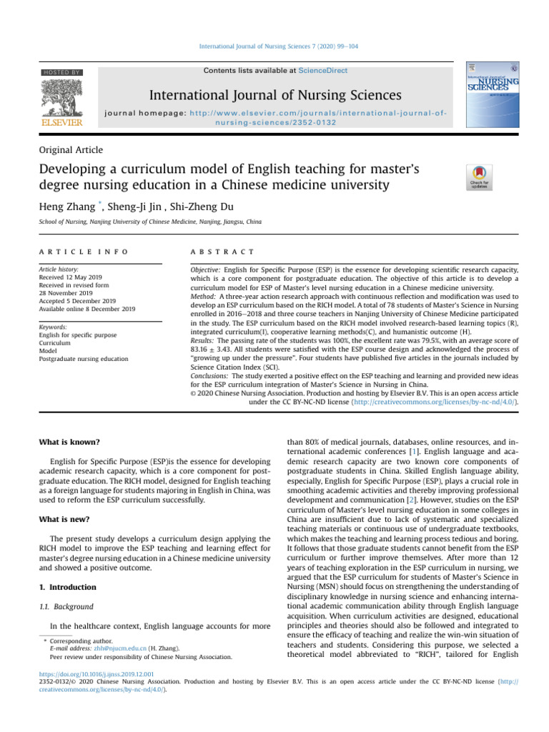 Developing A Curriculum Model of English Teaching | PDF | Curriculum ...