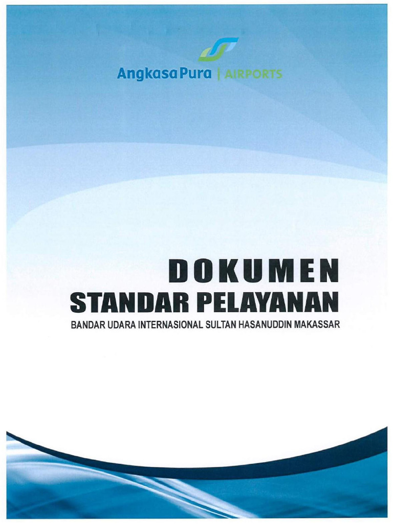 Dokumen Standar Pelayanan Bandara Sultan Hasanuddin 2023 | PDF