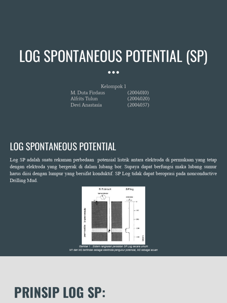 Log Spontaneous Potential (SP) - Kel 1 | PDF