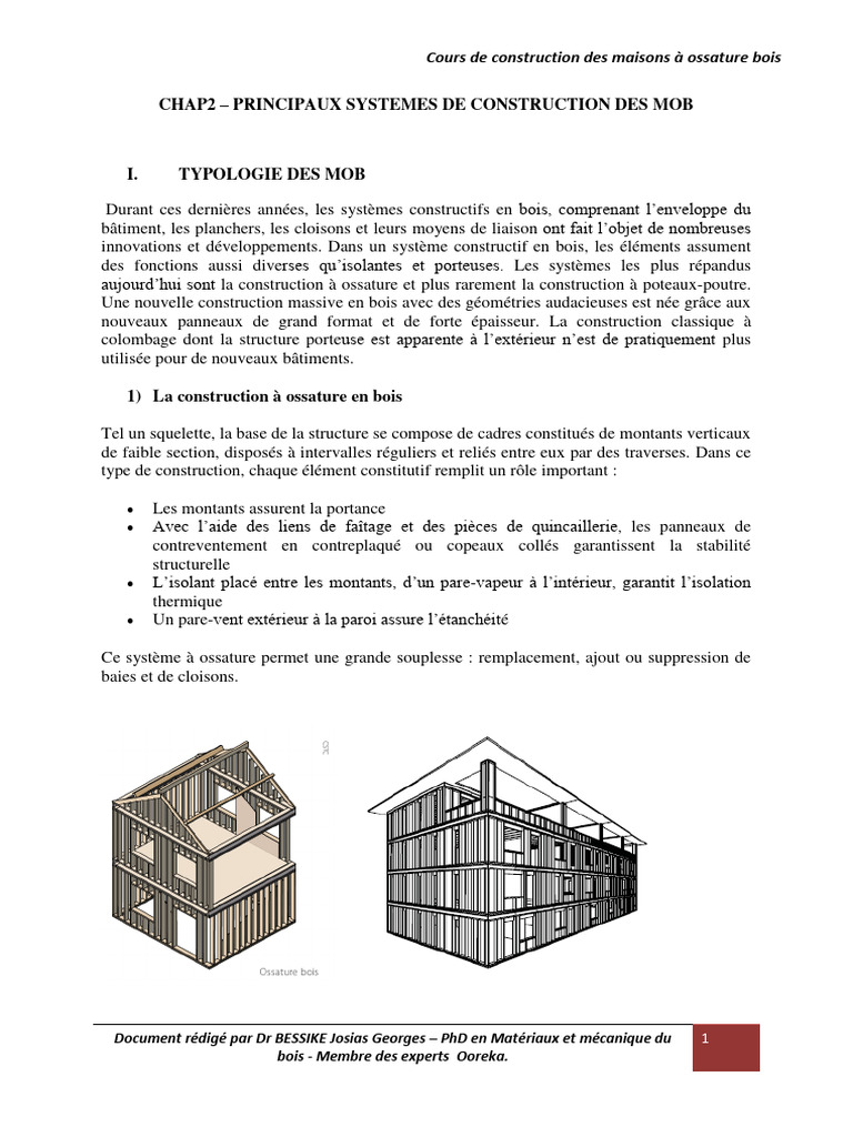 Chap2 - Principaux Systemes de Construction Des Mob | PDF | Technologie ...