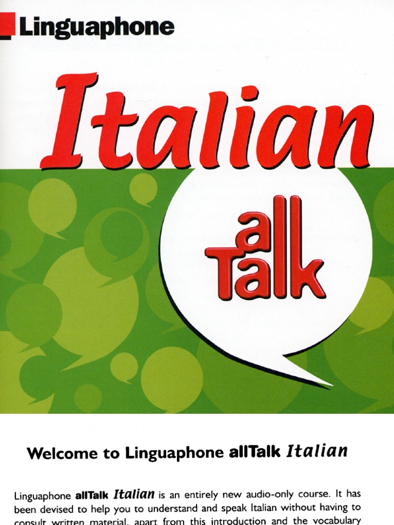 Linguaphone Italian Booklet | PDF