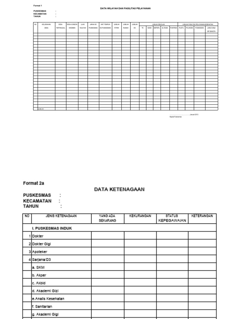 Format Data RUK F1-F12 | PDF