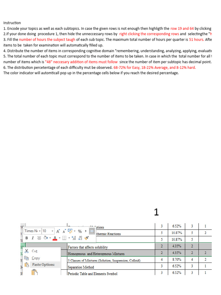 TOS-GRADE 10 Science-First-District | PDF