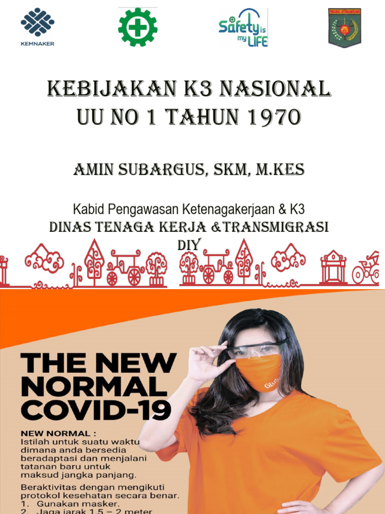 Kebijakan K3 Nasional UU No. 1/1970 | PDF | Kesehatan Holistik | Sains ...