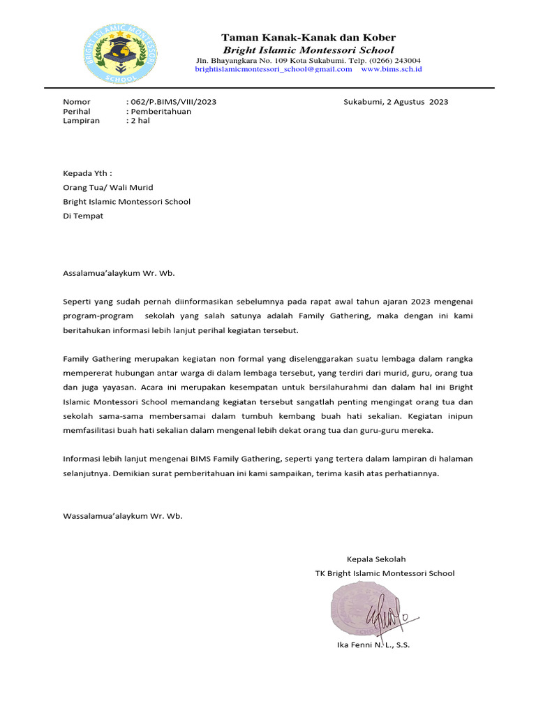 BIMS Fam Gath 2023 | PDF