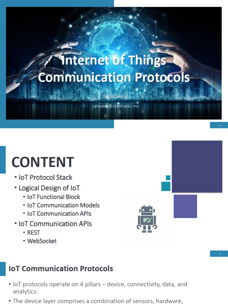 Module 2-Topic b-IoT Communication Protocols | Download Free PDF | Representational State ...