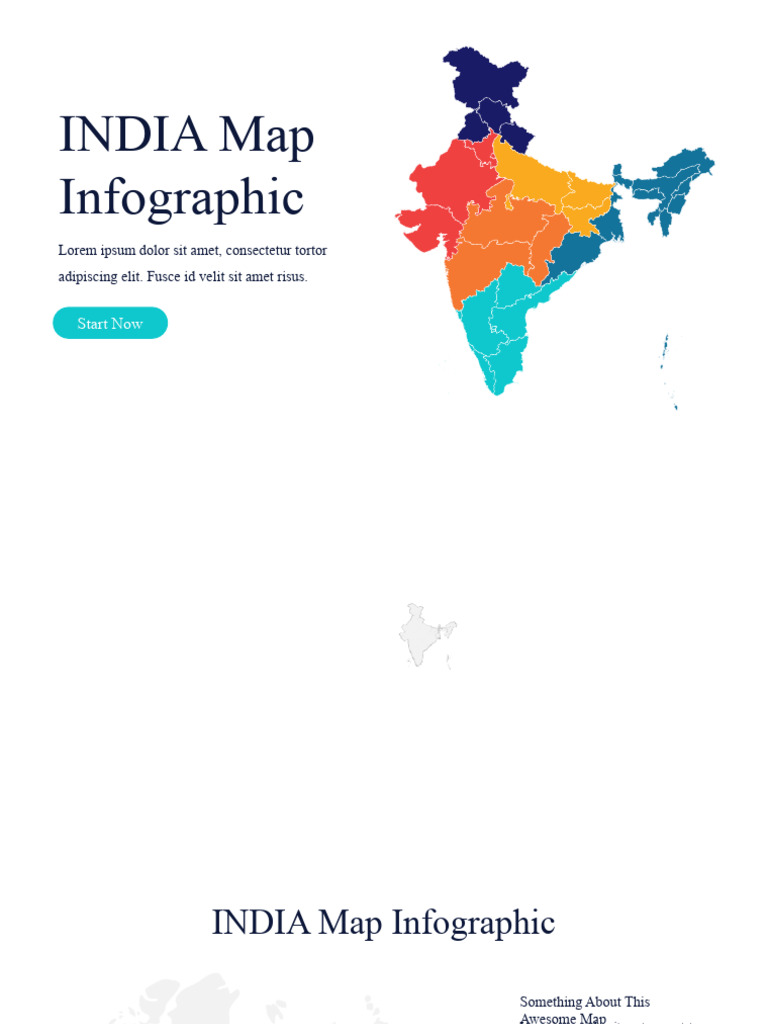 India Map Infographic PowerPoint Template | PDF | Systems Theory ...