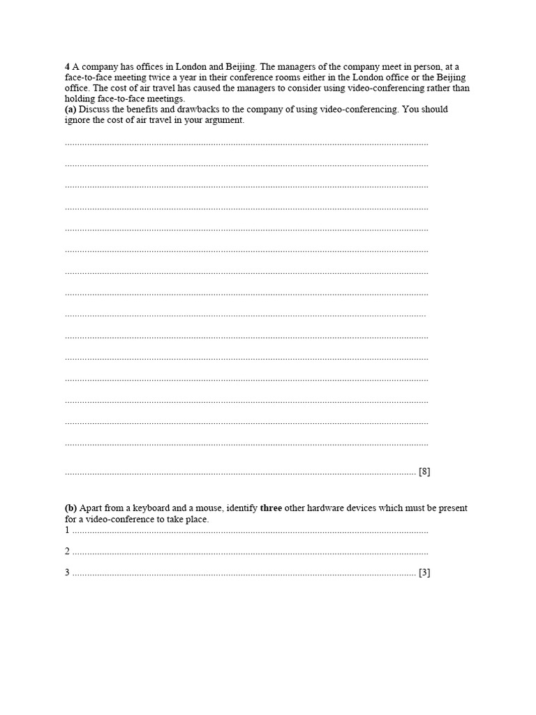 Ict Paper 2 Pdf