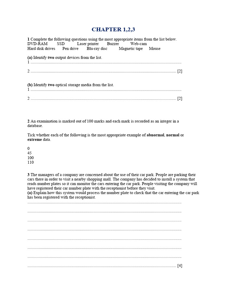 Ict - PAPER 1 | PDF | Computers