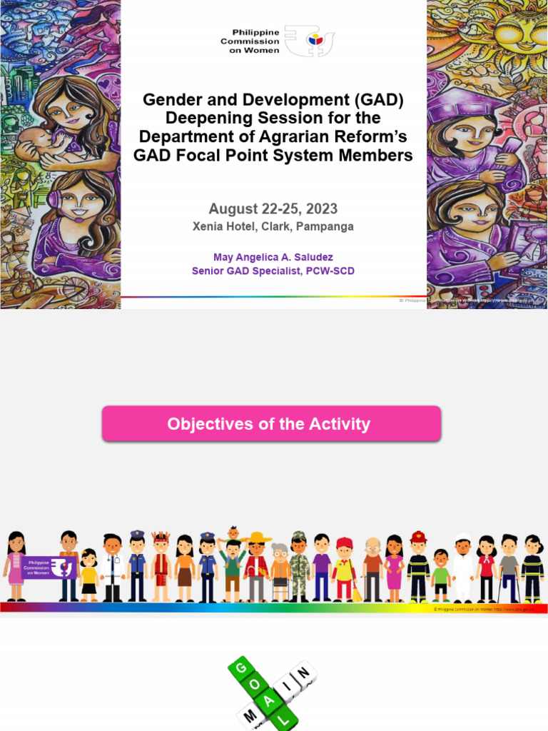 DAR GAD Agenda - GPB Training Workshop | PDF