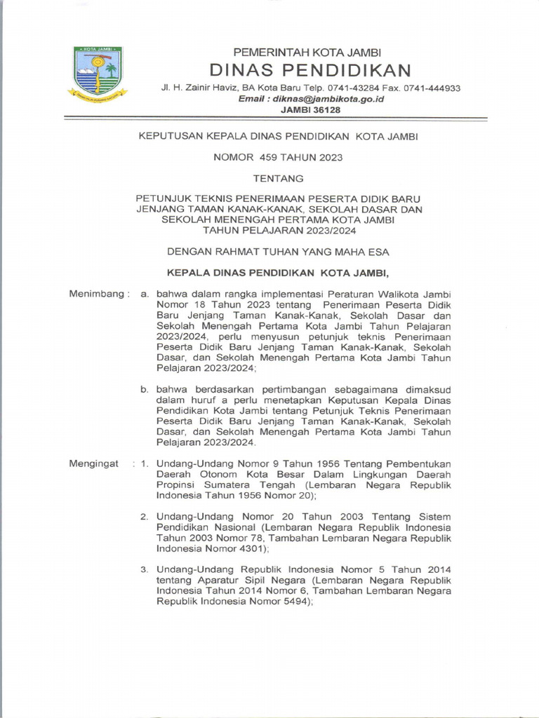 Juknis PPDB 2023 | PDF