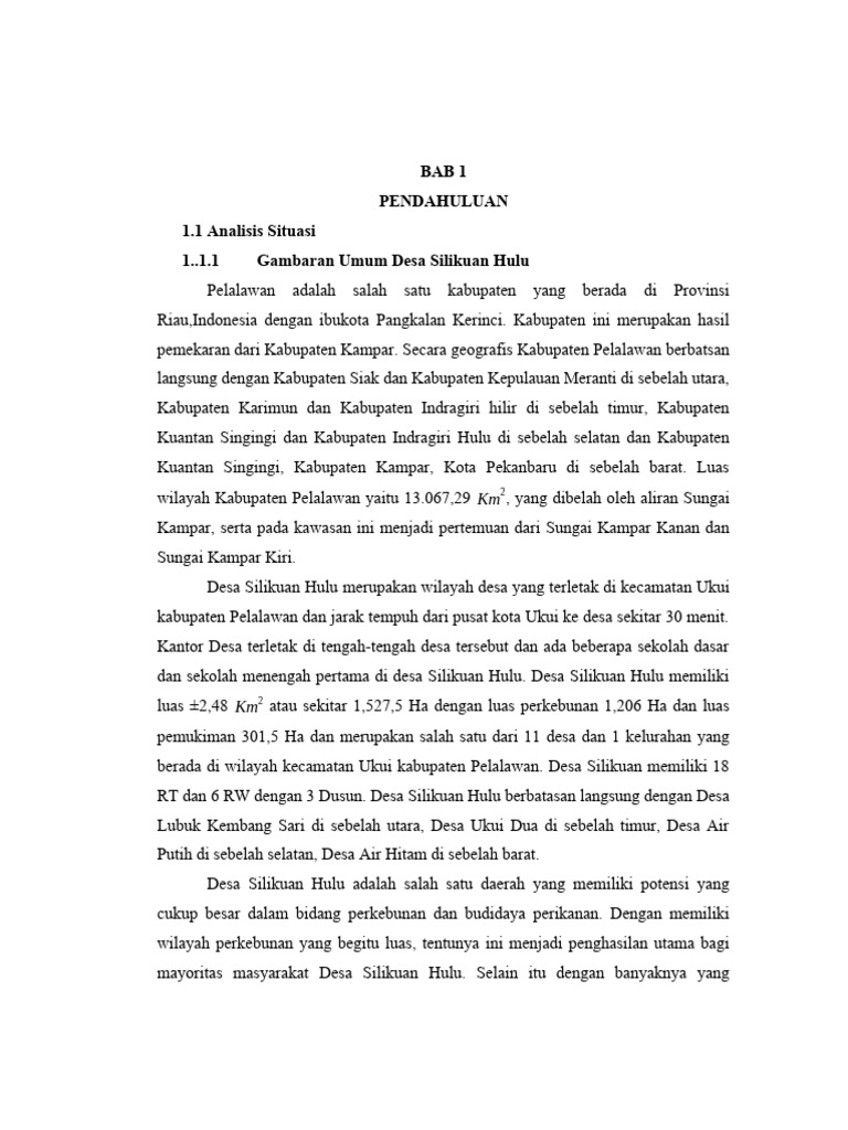 BAB 1 Laporan KKN | PDF