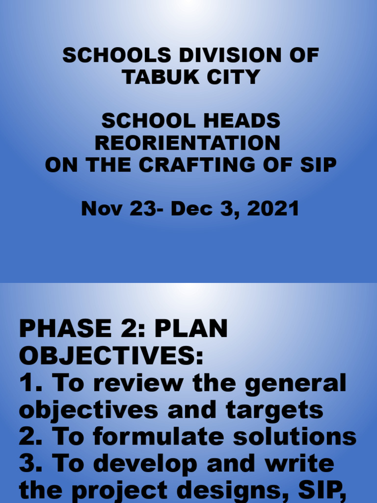 Sip Phase 2 Step 4 And 5 Pdf 