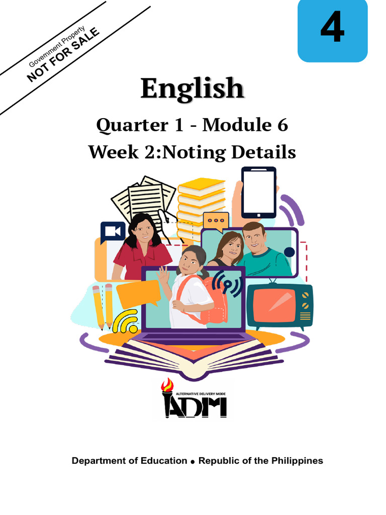 Eng4 Q1 Mod6 Noting-Details V3 | PDF