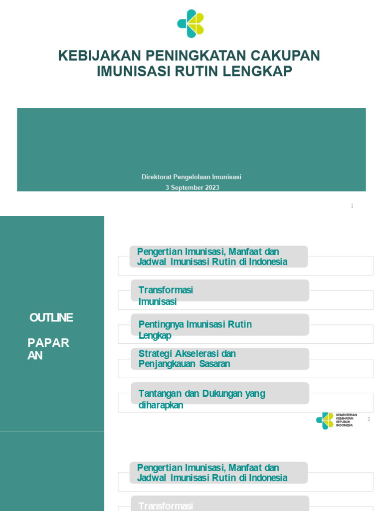 Peningkatan Cakupan Imunisasi Rutin | PDF