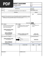 Disbursement Voucher Template | PDF