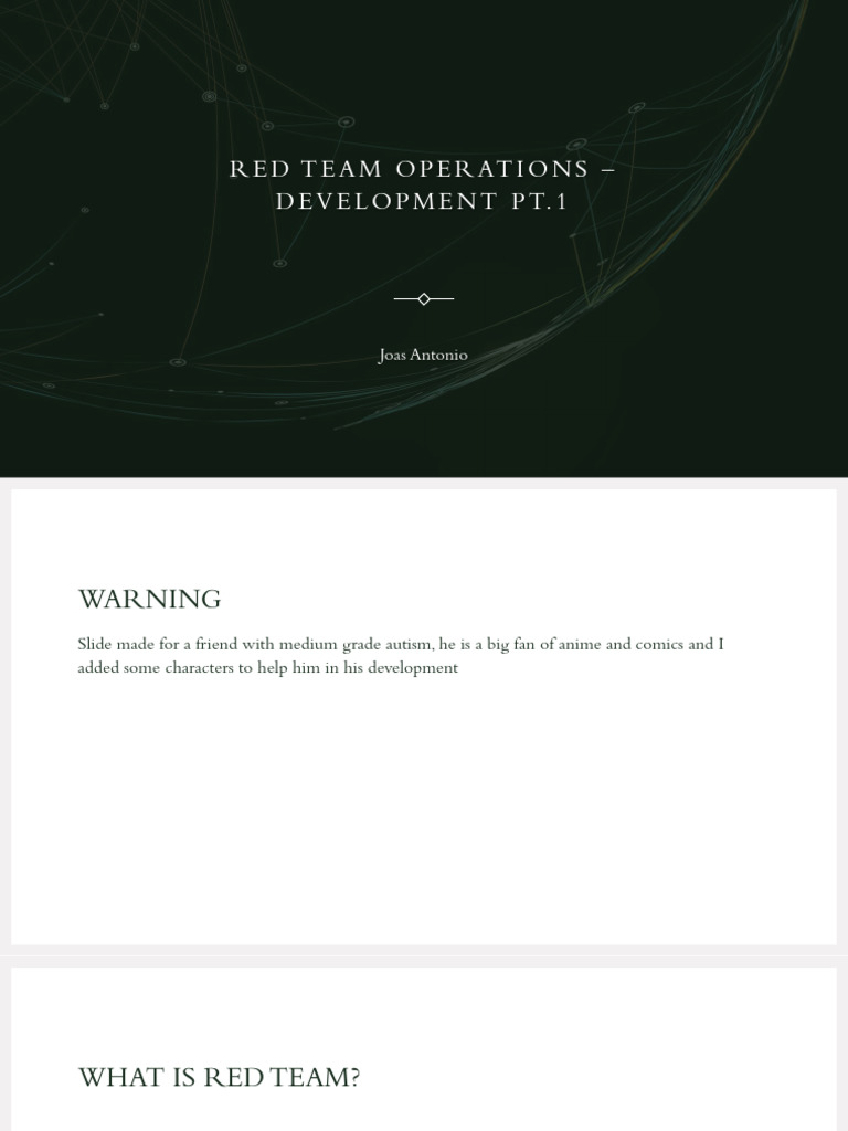 Red Team Operations Development 1648100872 | PDF