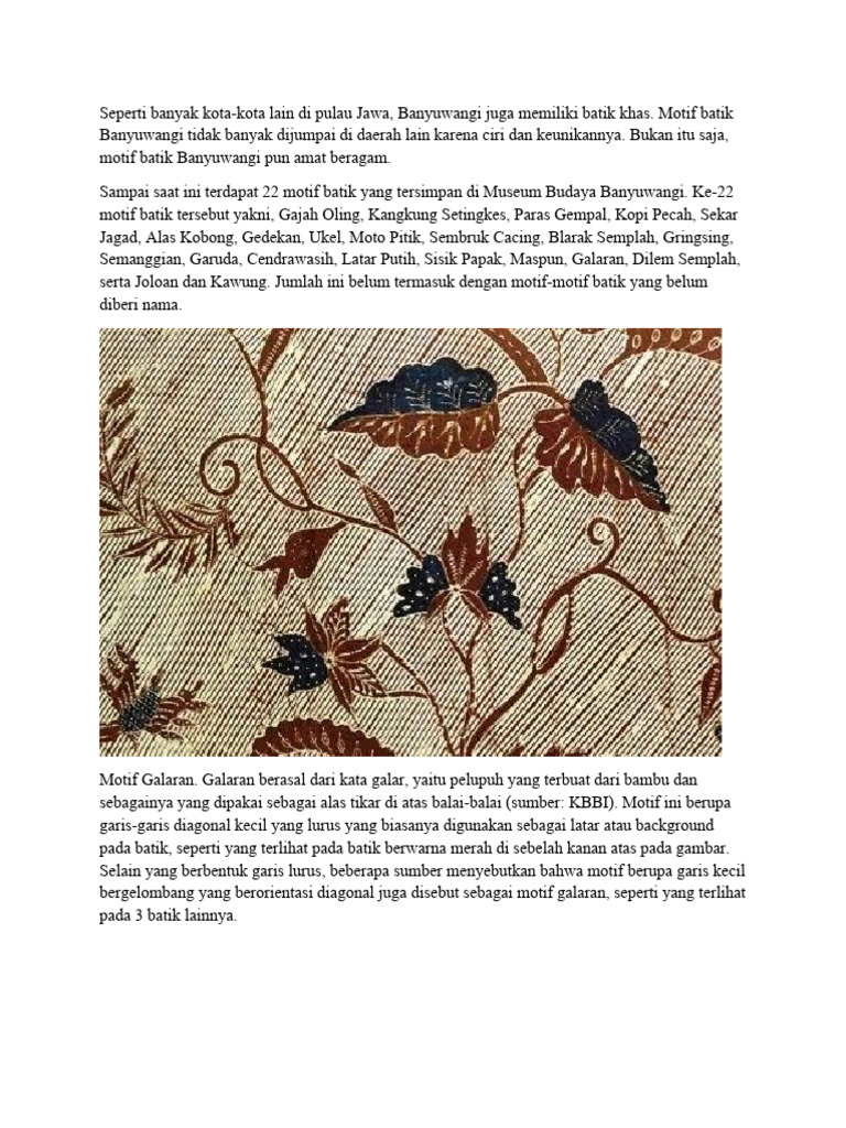 Batik Galaran | PDF