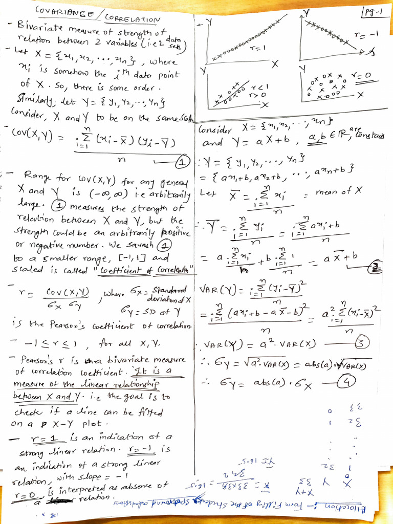 Covariance Correlation | PDF | Multivariate Statistics