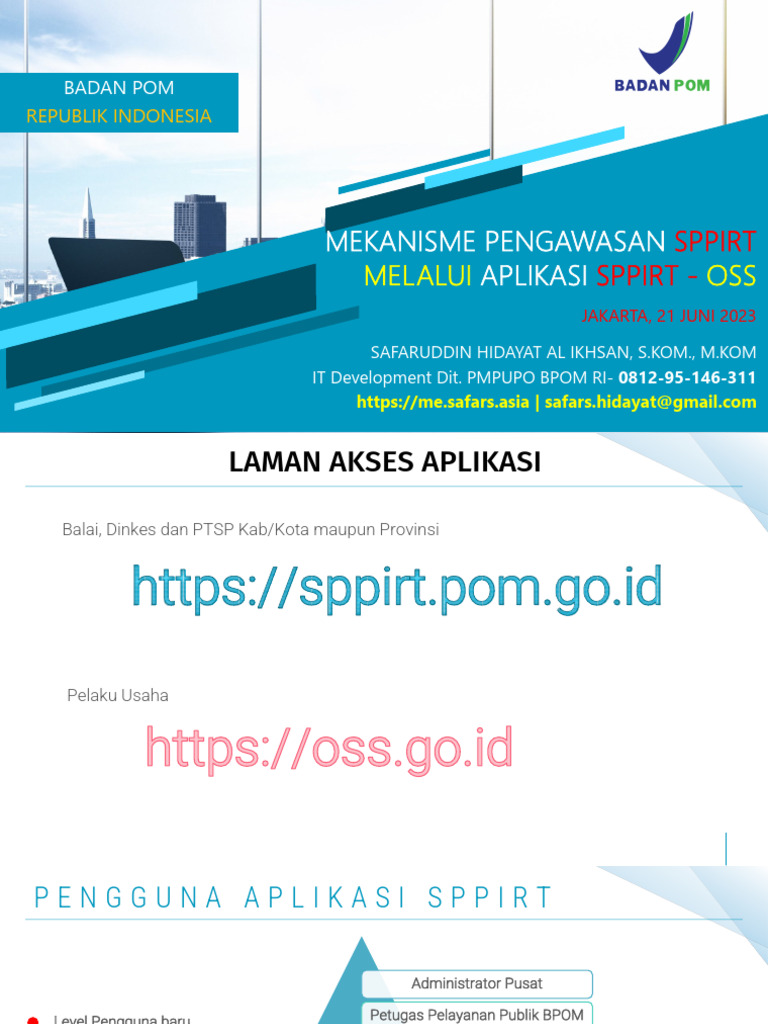 Paparan - SPPIRT - OSS | PDF
