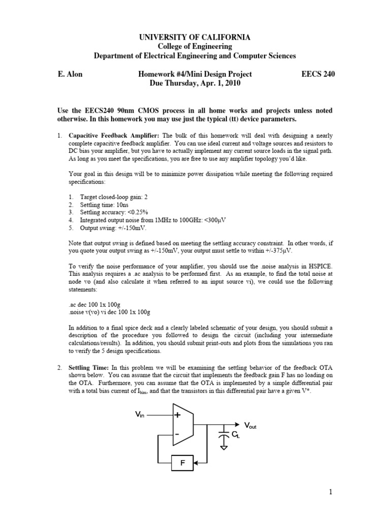Ee240 HW4 | PDF | Science & Mathematics | Computers