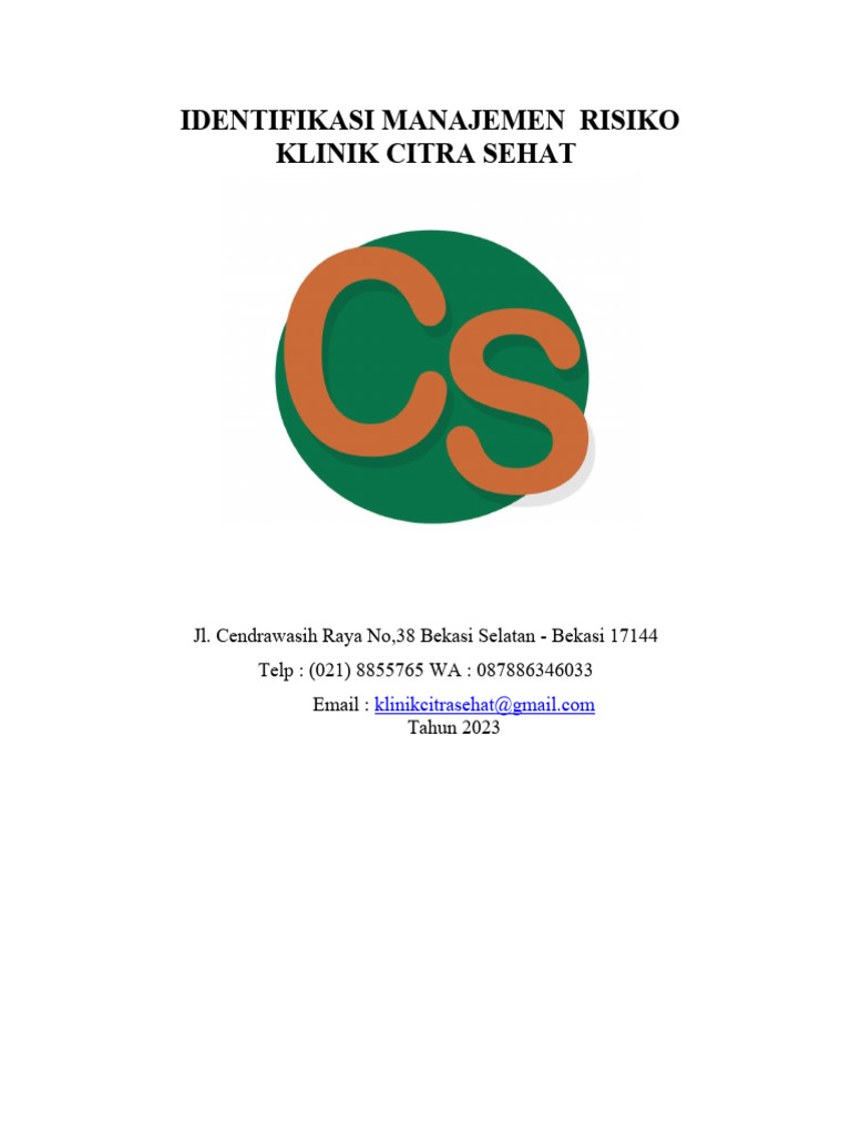 Daftar Risiko KCS-1 | PDF