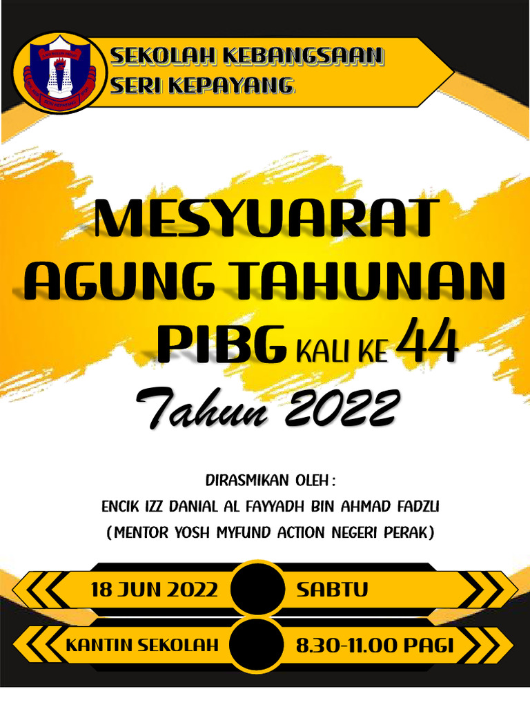 Muka Depan Buku Program Pibg | PDF