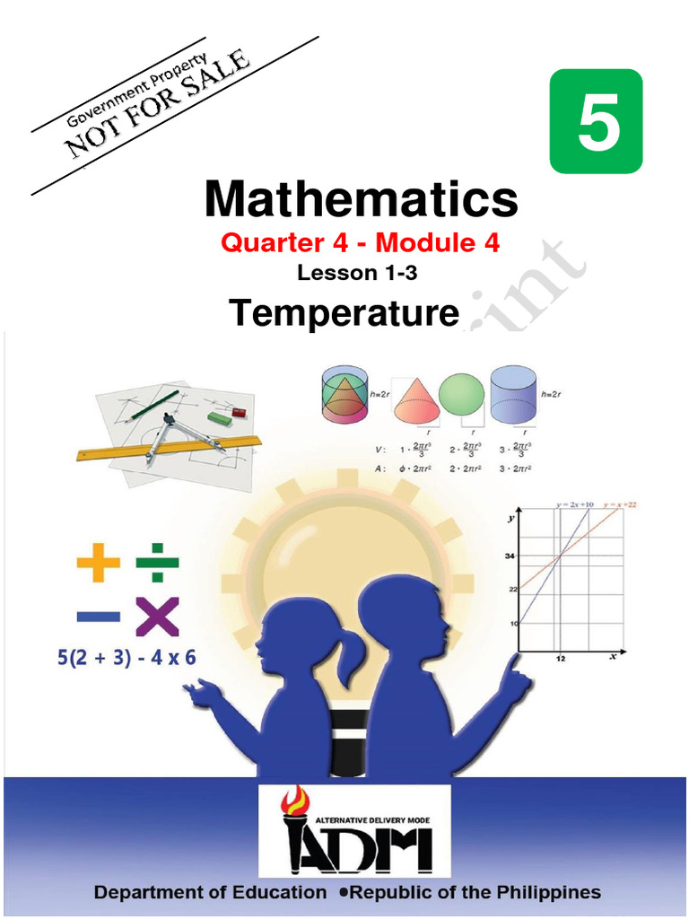 Math5 Q4 Mod4 Temperature V5 Pdf Business Self Improvement