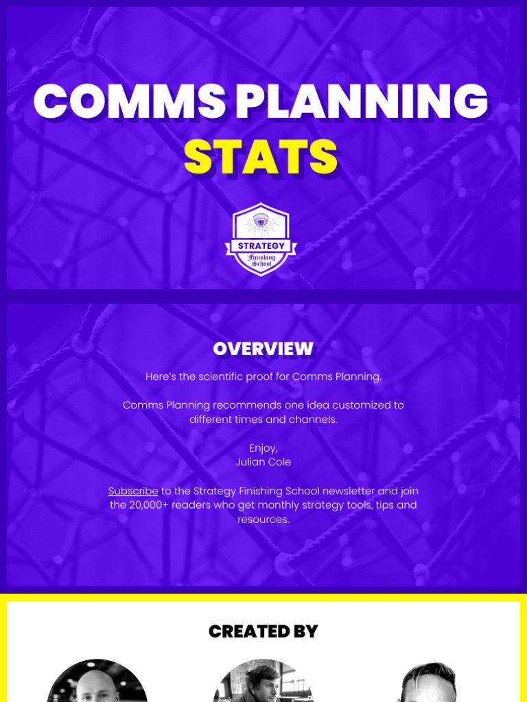 Comms Planning Stats 1687610891 | PDF | Social Science