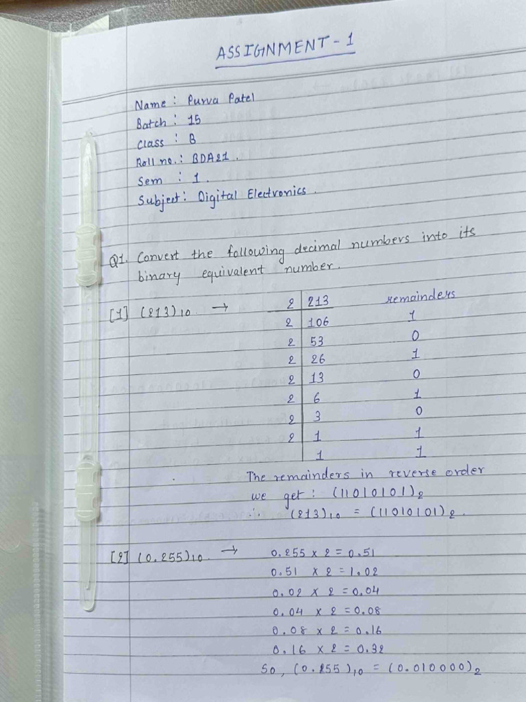 De Assignment 1 | PDF