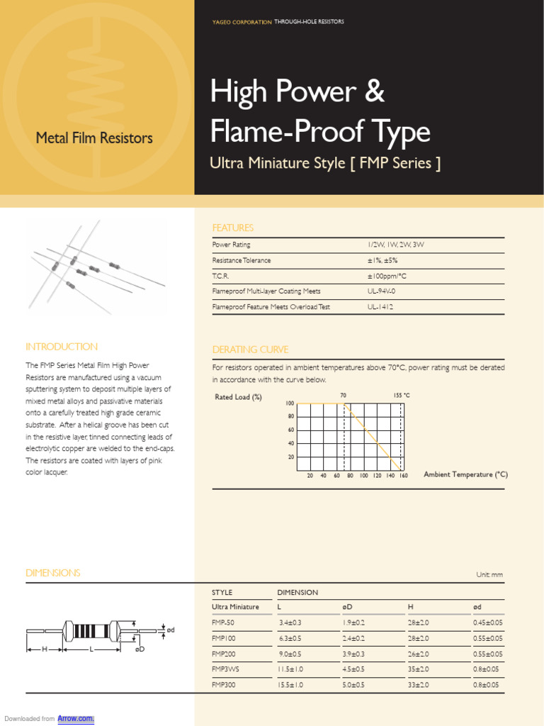 Yageo LR FMP 1 | PDF