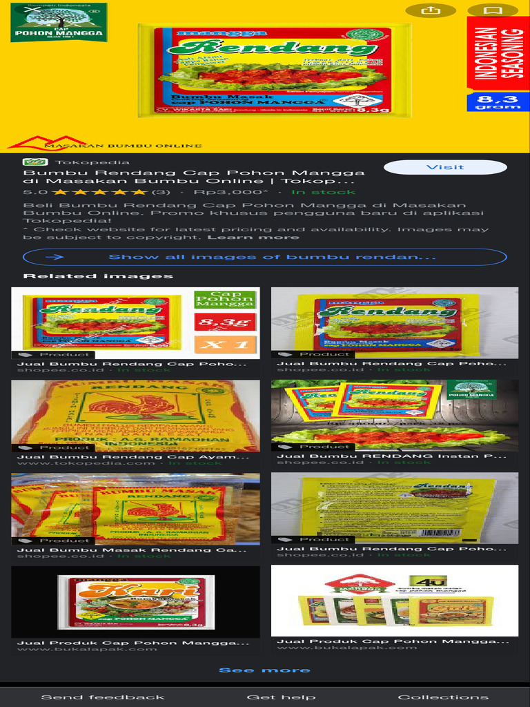 Bumbu Rendang Cap Pohon Mangga - Google Search | PDF