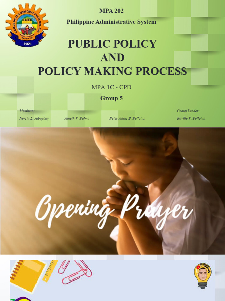 Public Policy and Its Making Process | PDF