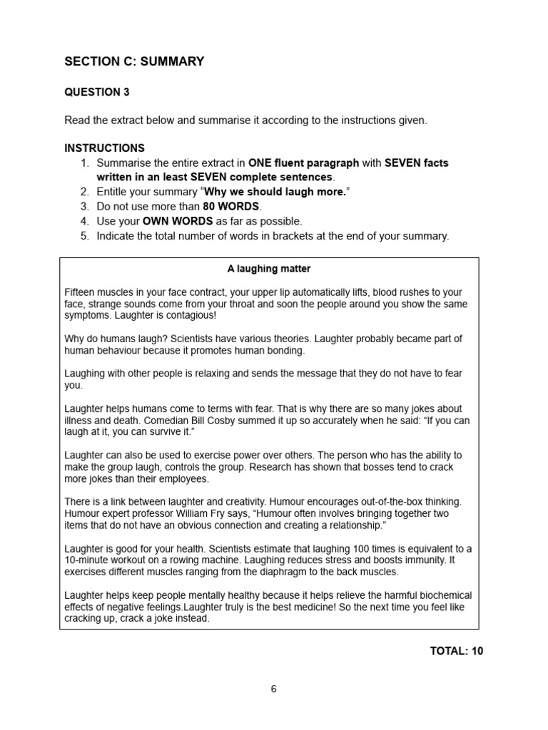 Summary 2021 June Laughing More | PDF