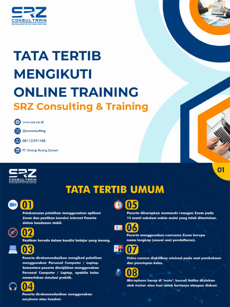 SRZ - Tata Tertib Online Training | PDF