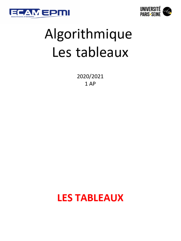 Algo Tableaux | PDF Algo Tableaux | PDF