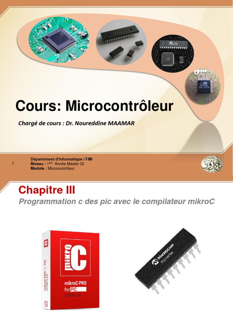 Cours Microcontroleurs - Chapitre III | PDF