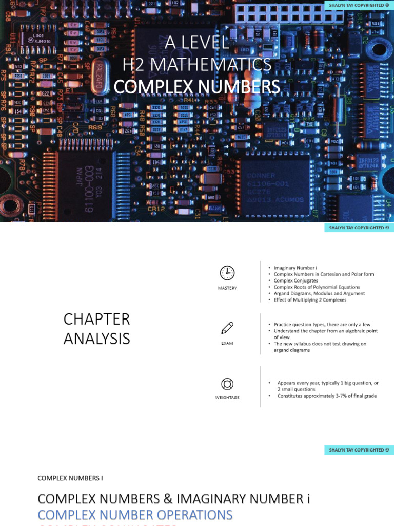(H2 MATH) Chapter 6 - Complex Numbers | PDF