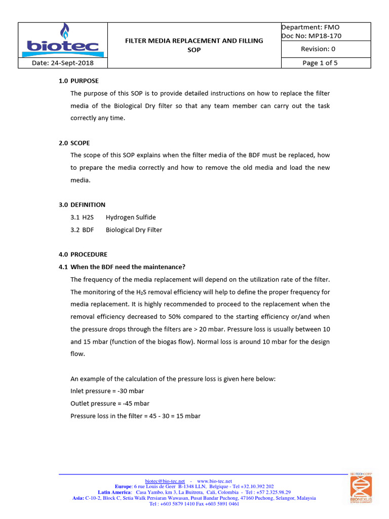 MP18-170 (BIA, FMO, Dry Filter) Sept 24 | PDF | Physical Sciences ...