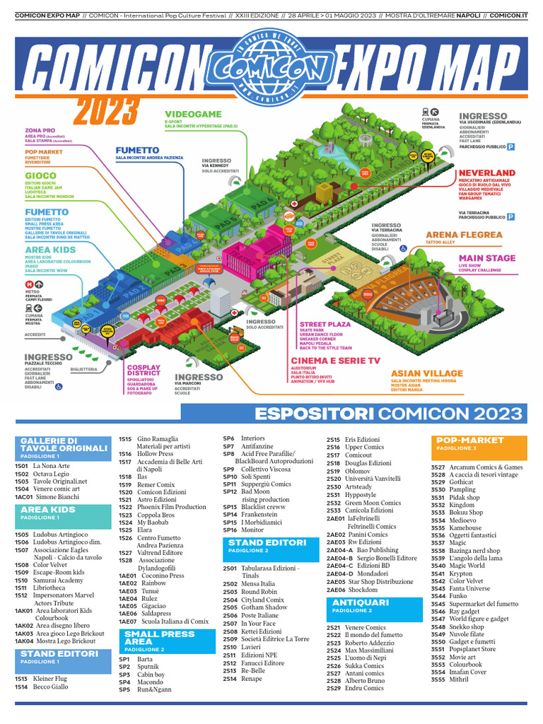 Comicon Map | PDF
