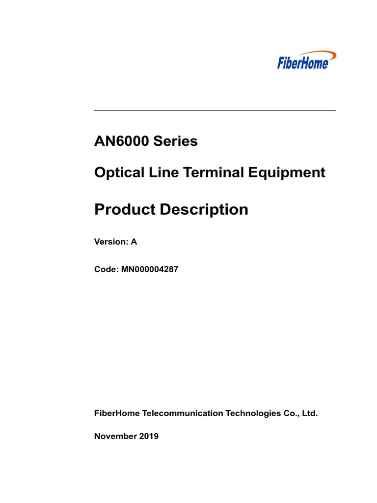 7254 - AN6000 Series - Optical - Line - Terminal - Equipment - Product ...